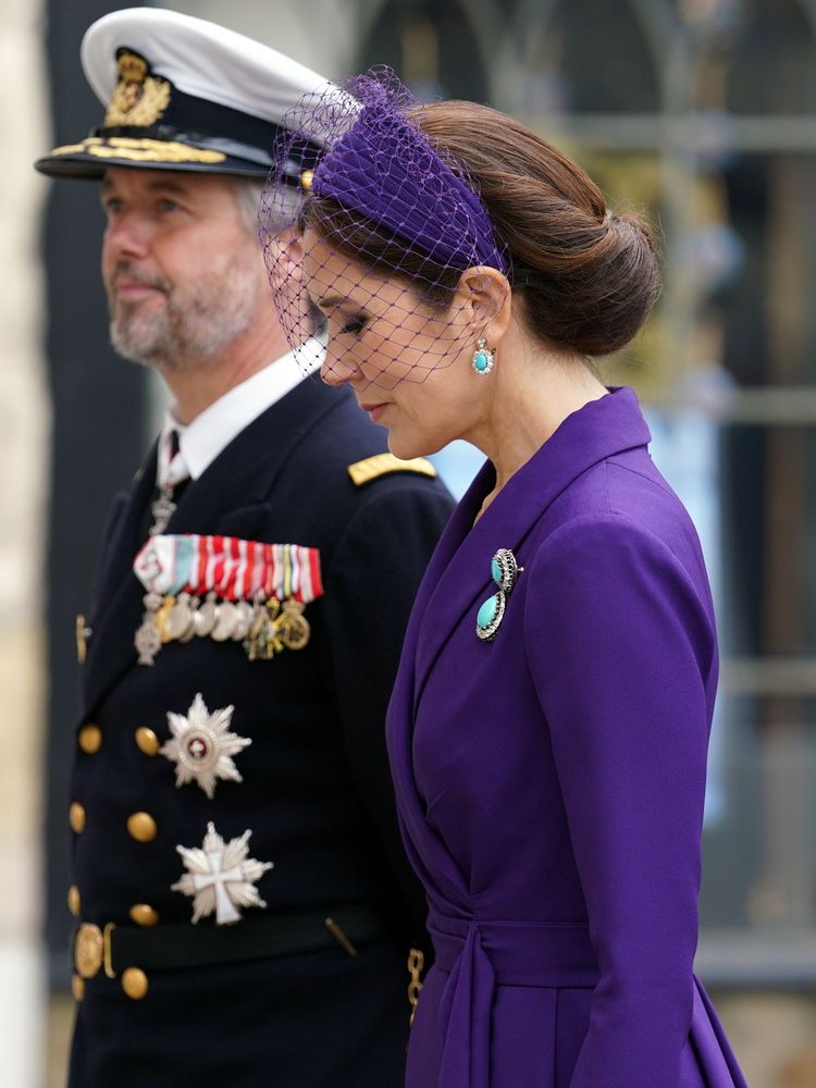 Crown Princess Mary embraces royal purple in bespoke Soeren Le Schmidt ...