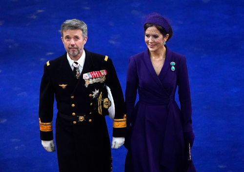 Crown Princess Mary embraces royal purple in bespoke Soeren Le Schmidt ...